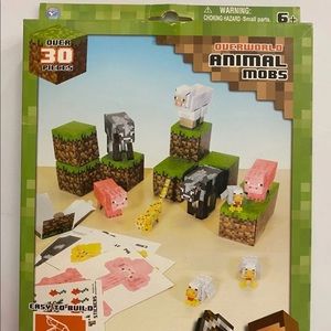 Minecraft | Toys | Minecraft Papercraft Animal Mobs Set Over 3 Pcs ...